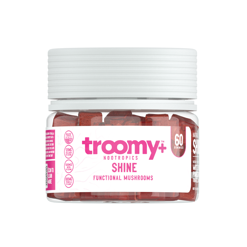 Shine Gummies – Tremella, Biotin & Collagen for Beauty – Troomy Nootropics